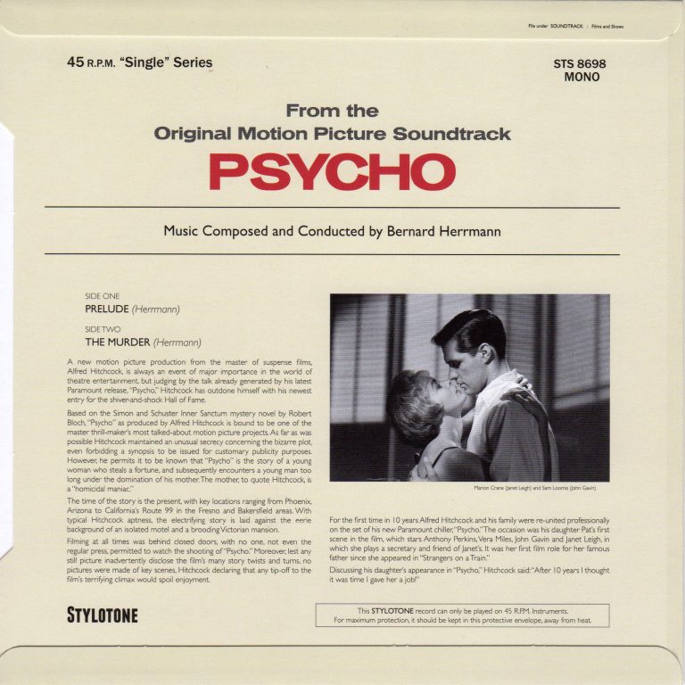 Bernard Herrmann – “Psycho” 45 – Nostalgia King