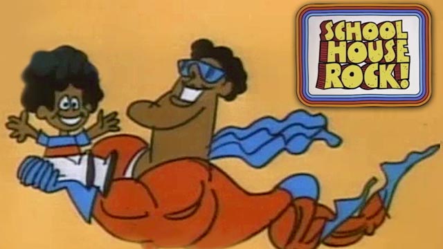 Schoolhouse Rock Verbs Original Cartoon Pop Art From A Blerds View.